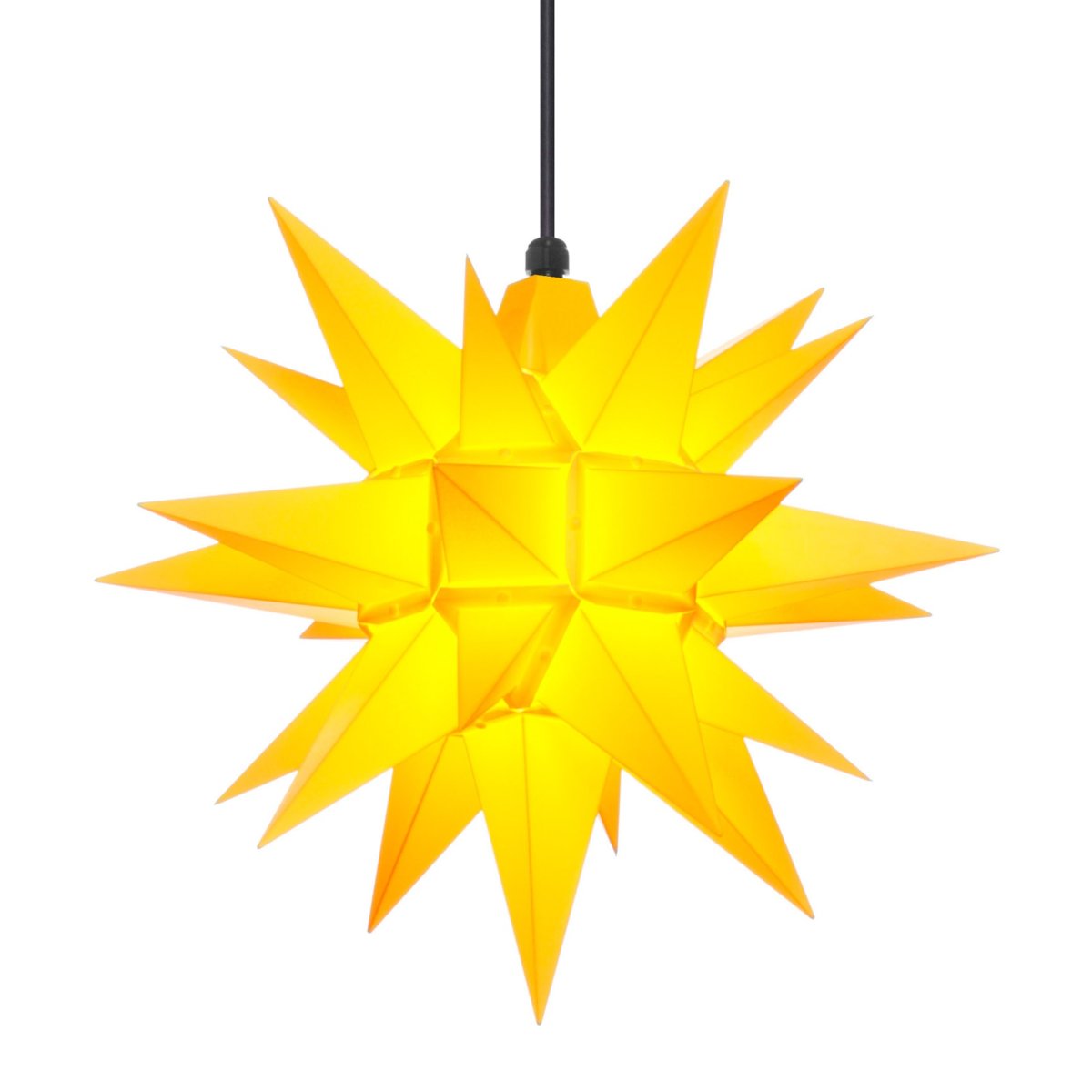 Herrnhuter stjerne - 40cm - Gul - Plast - Uden Ophæng - Christiansfeld ...