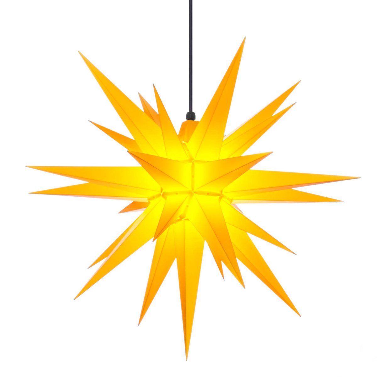 Herrnhuter stjerne - 68cm - Gul - Plast - Uden Ophæng - Christiansfeld ...