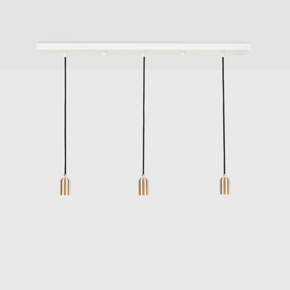 Linear Triple Pendel - Messing - Tala - Tala - Lys-kilden.dk